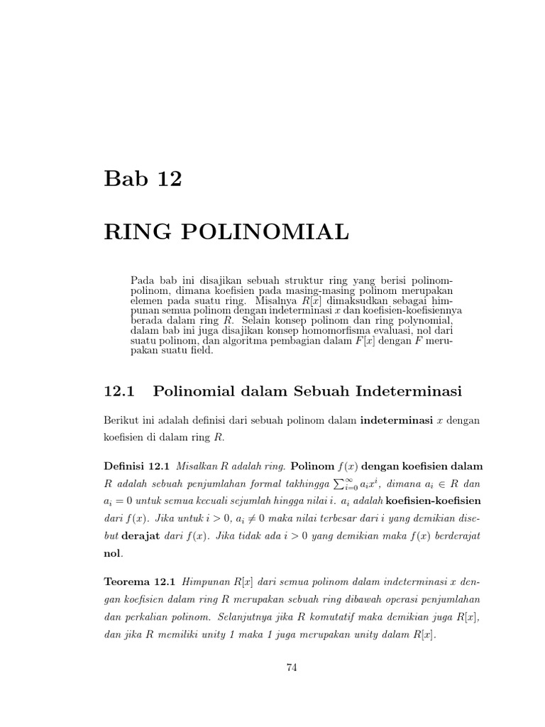 12 RingPolinomial | PDF