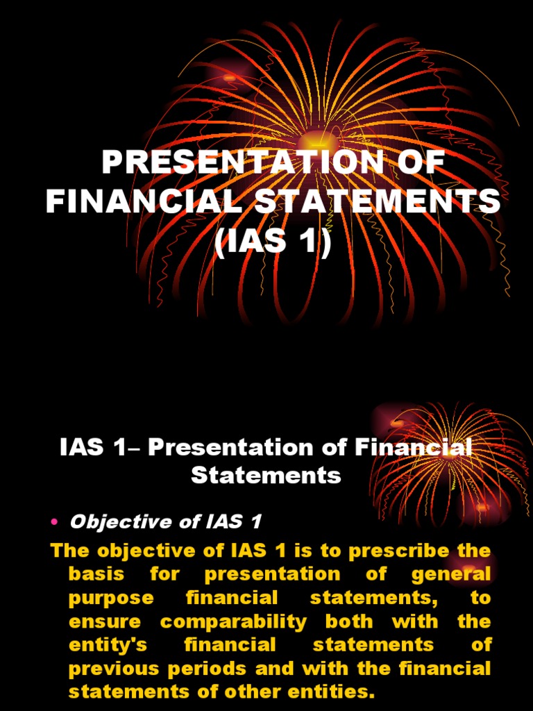 Presentation of Financial Statements (IAS 1) | PDF | Financial ...