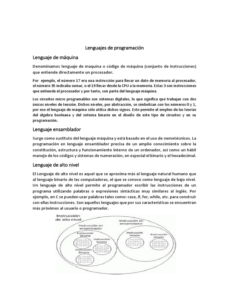 Lenguaje de Programación Ventajas y Desventajas | PDF | Lenguaje de programación | Lenguaje ...