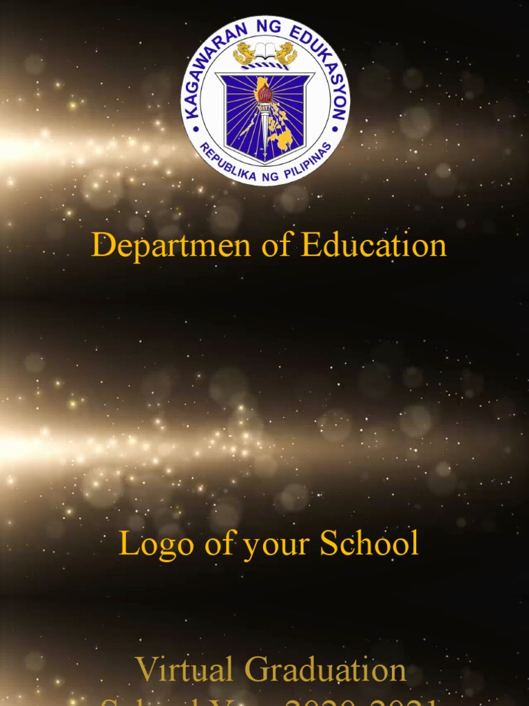 Virtual Graduation Powerpoint Template Gold Pdf