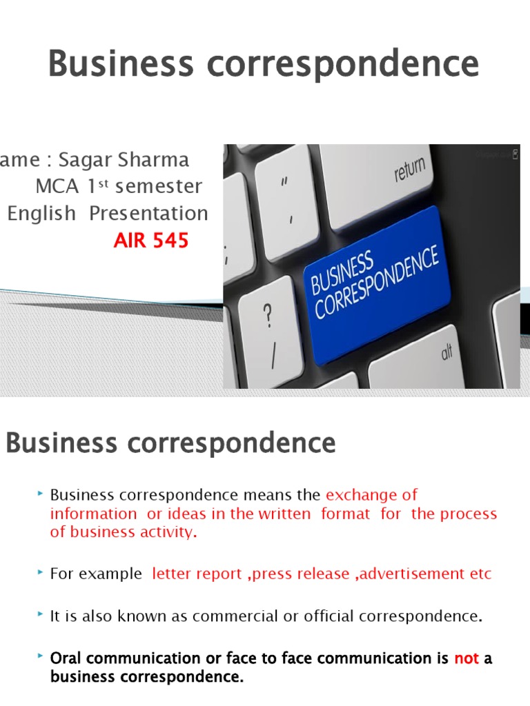 Importance of Business Correspondence | PDF | Memorandum | Fax