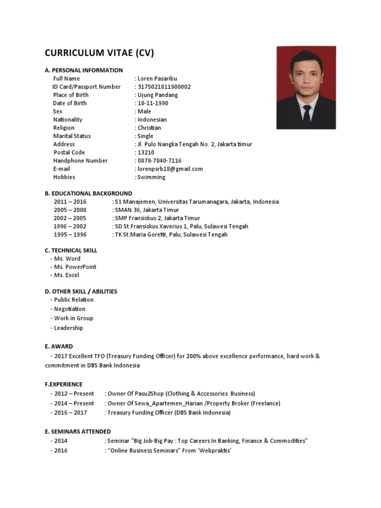 Curriculum Vitae Loren 2017 | PDF