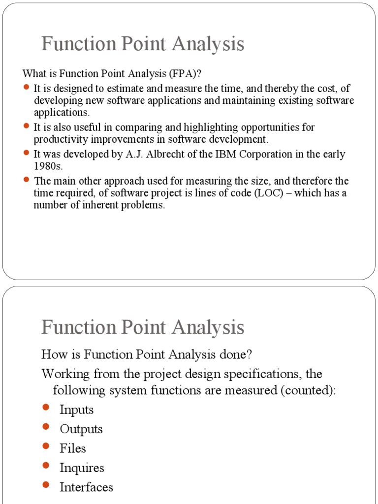 Function Point Analysis | PDF | Software Development | System