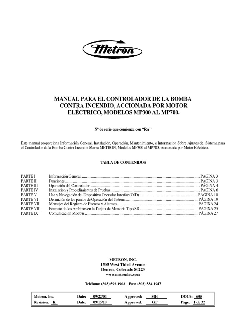 Metron Mp300-Mp700 Spanishmanual | PDF | Almacenamiento de datos de la ...