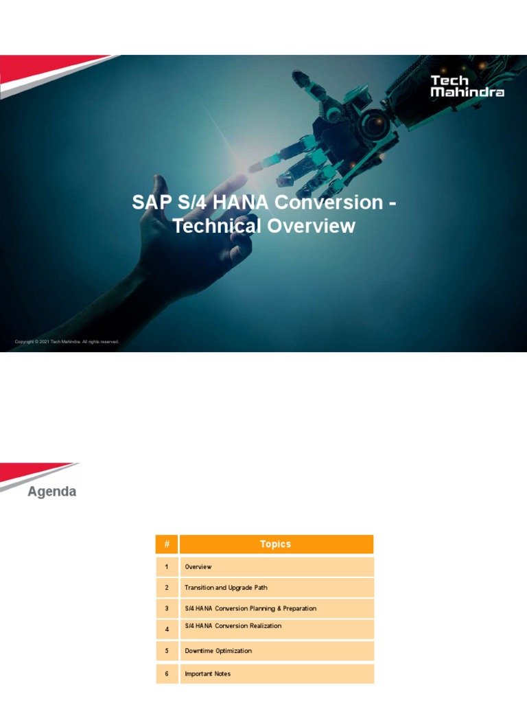 SAP S4 HANA Conversion Overview Technical | PDF | Databases ...