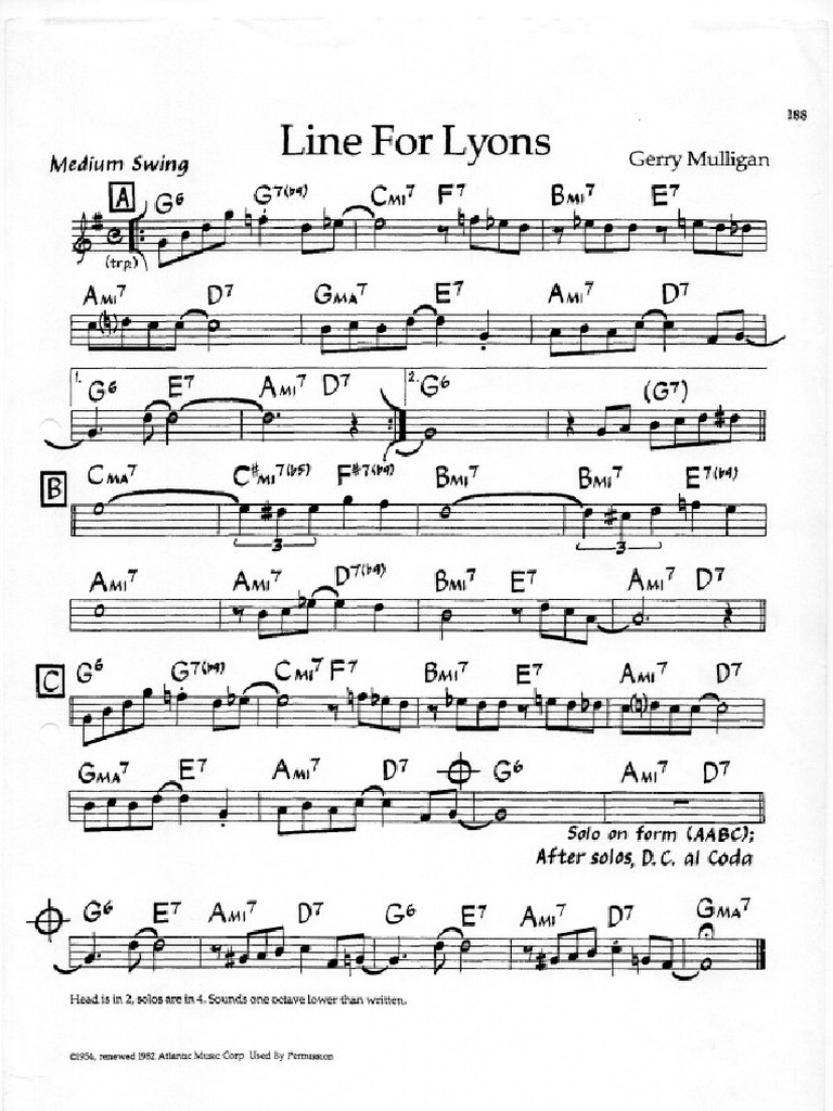 Line For Lyons | PDF