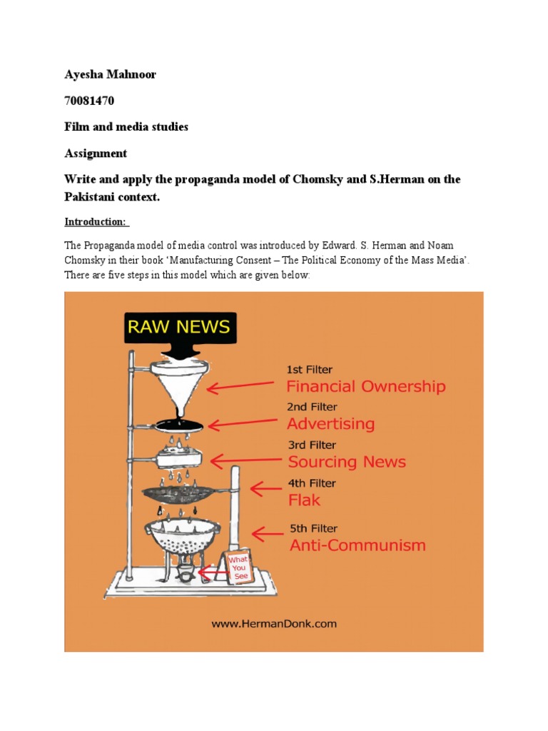 Propoganda Model in Mass Communication | PDF | Propaganda | Mass Media