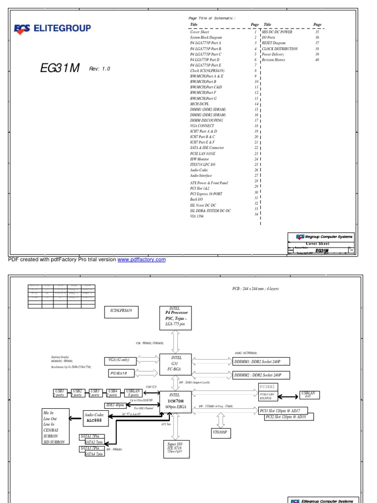 PDF Created With Pdffactory Pro Trial Version: Page Title of Schematic ...