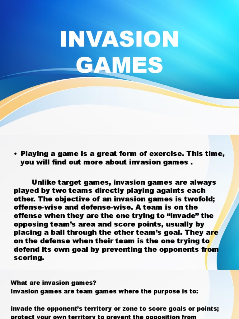 The Benefits of Invasion Games: Developing Skills Through Teamwork ...