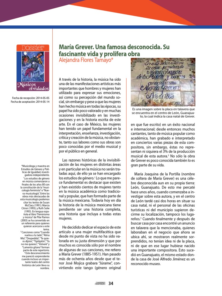 Maria Grever | PDF | México | Las artes