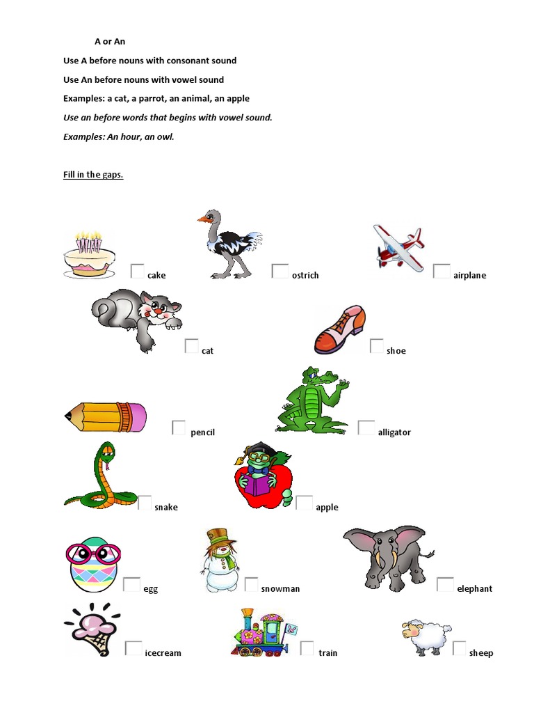 Use An Before Words That Begins With Vowel Sound. Examples: An Hour, An ...