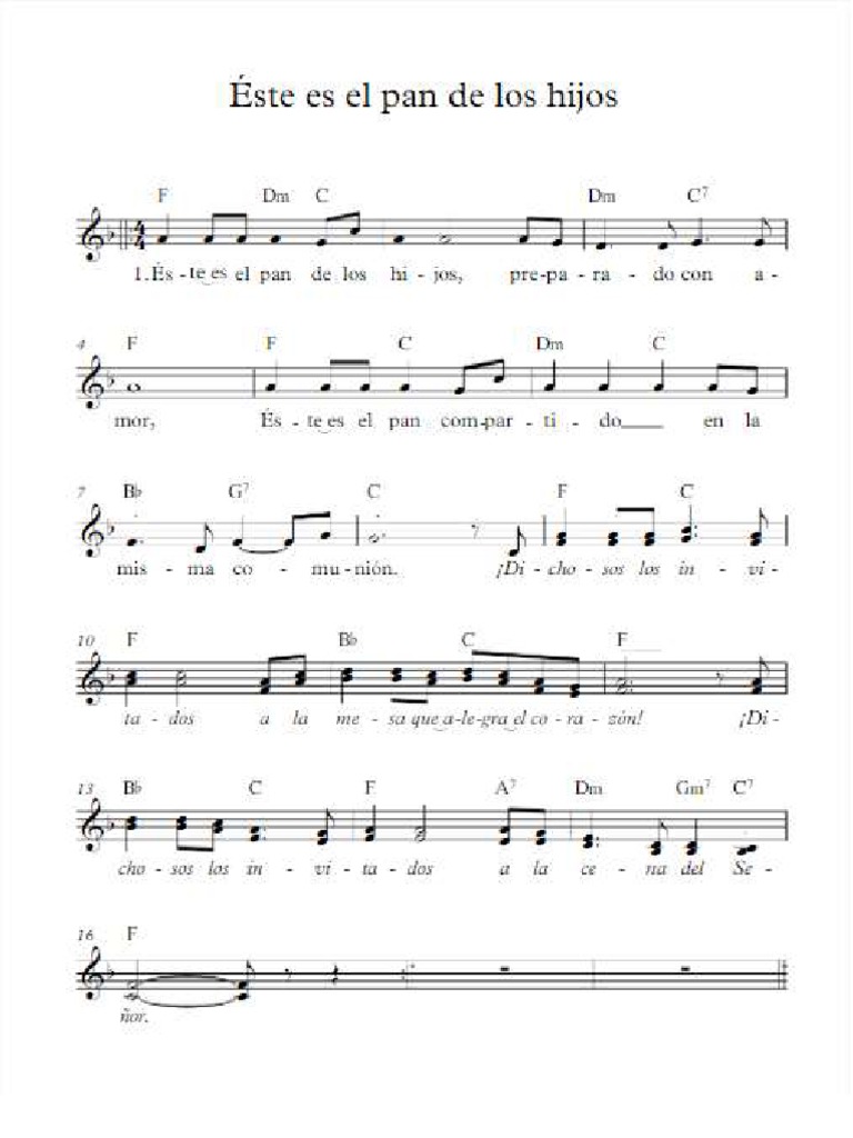 Este Es El Pan de Los Hijos | PDF
