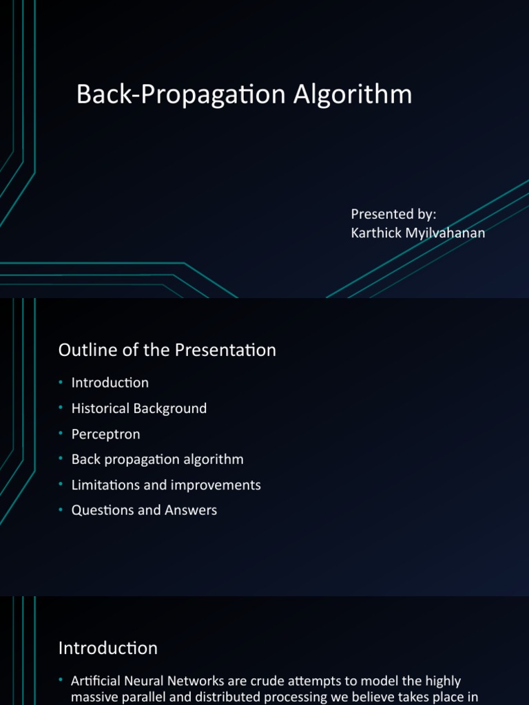 Back Propagation Technique | PDF | Artificial Neural Network ...