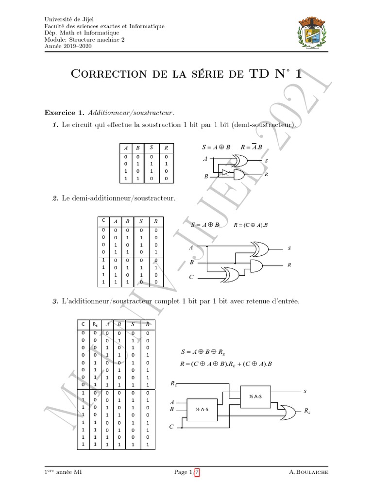 TD1 - Corr | PDF | Échecs | Technologie numérique
