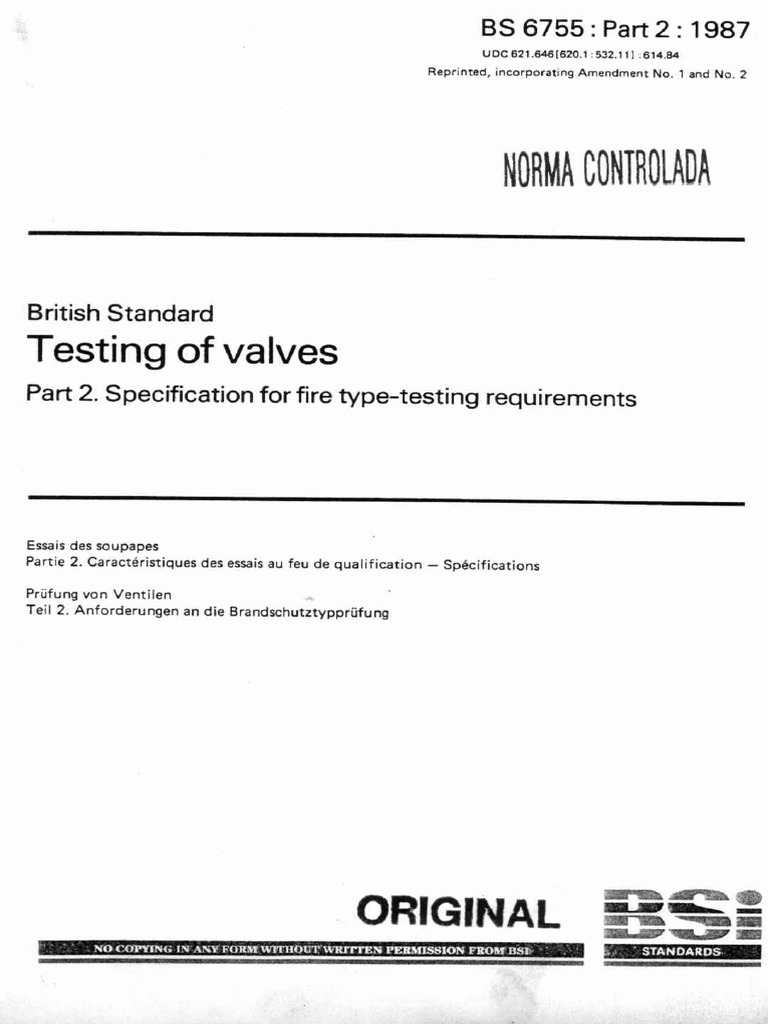 Bs 6755 Part 2 1987 | PDF