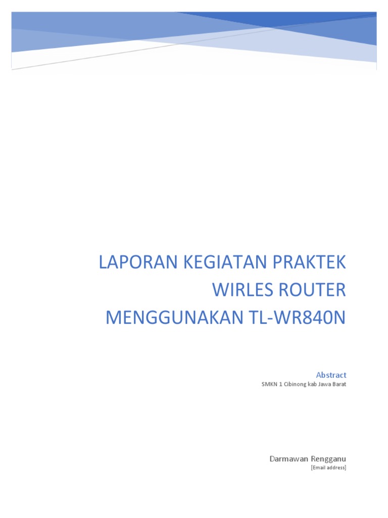 Cara Setting Access Point TP | PDF