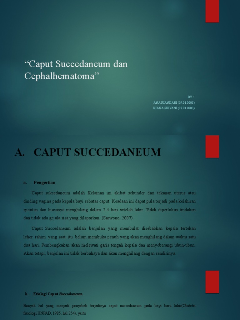 Caput Succedaneum Dan Cephalhematoma | PDF