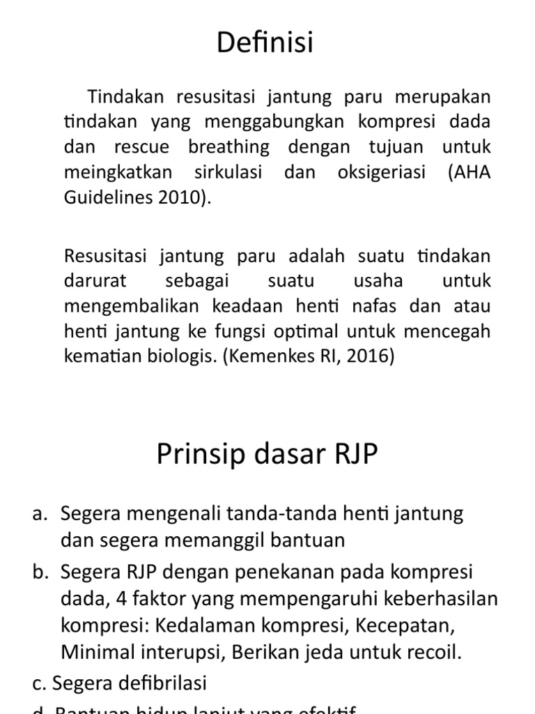 Panduan Resusitasi Jantung Paru Efektif | PDF