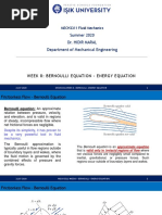 Bernoulli Equation Sample Problems | PDF