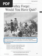Valley Forge Document Analysis Key | PDF | Valley Forge | Armed Conflict