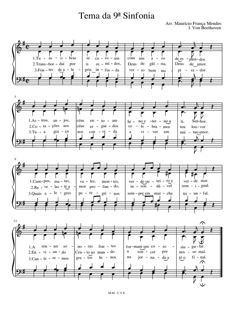 Tema Da 9 Sinfonia | PDF
