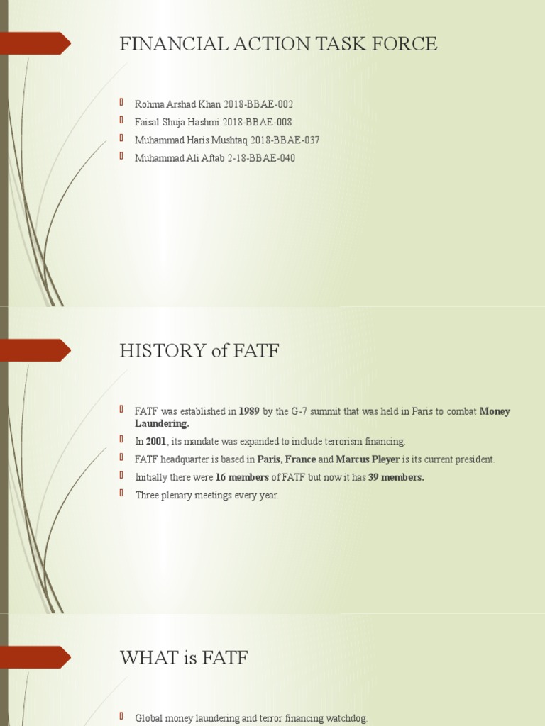 Financial Action Task Force | PDF | Money Laundering | Terrorism Financing