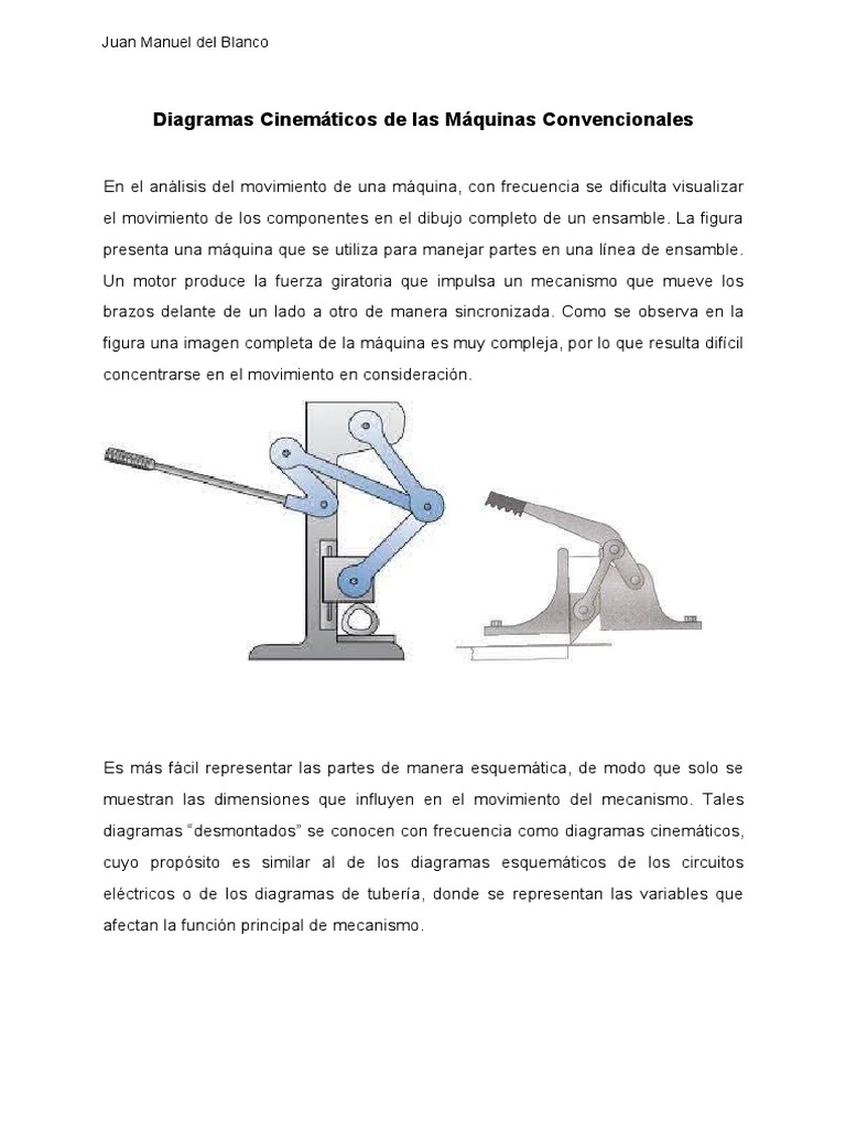 Diagramas Cinematicos | PDF | Cinemática | Ingeniería mecánica