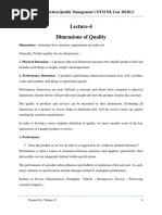 9 Dimensions of Quality | PDF | Reliability Engineering | Economies