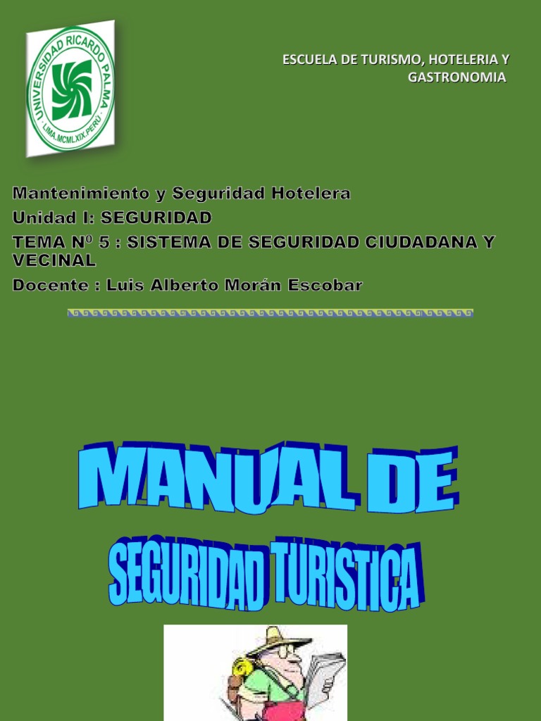 Clase 11 - Manual de Seguridad Turistica | PDF | Turismo | Bancos