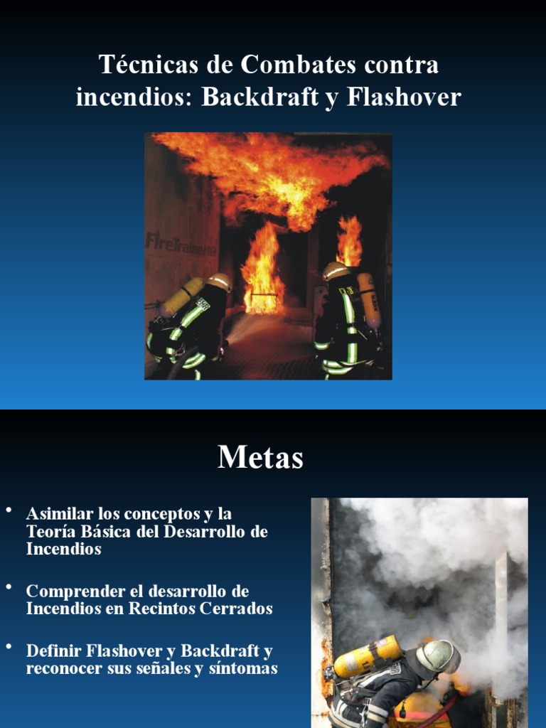Tecnicasde Combatescontraincendios Backdrafty Flashover | PDF ...