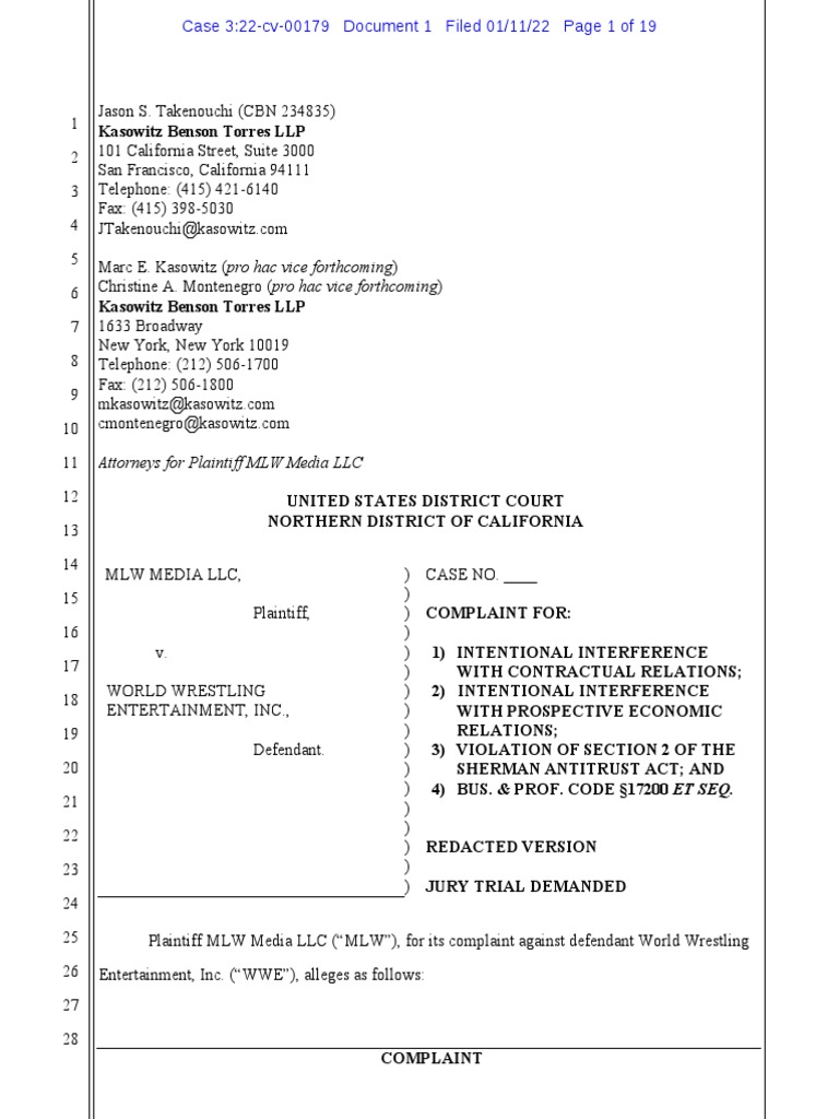 MLW V WWE | PDF | Wwe | Nbc Universal