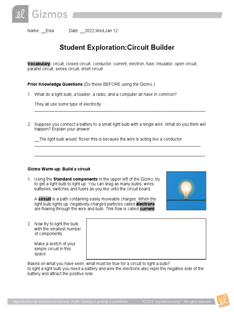 Circuit Builder SE | PDF | Series And Parallel Circuits | Electrical ...