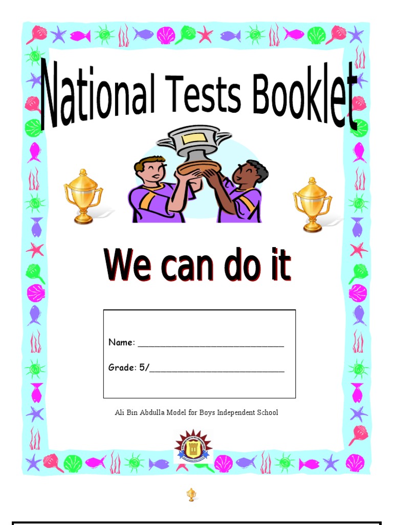 National Tests Booklet - G5-High | PDF | Thomas Edison | Postage Stamp