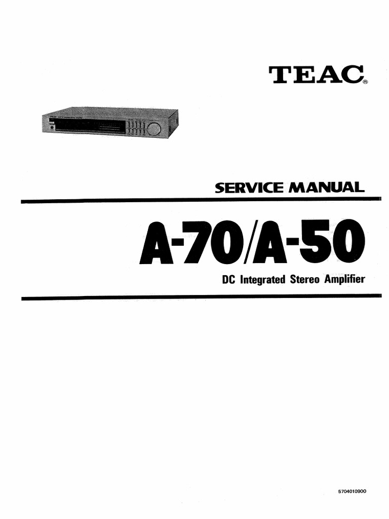 Hfe Teac A-50 70 Service en | PDF
