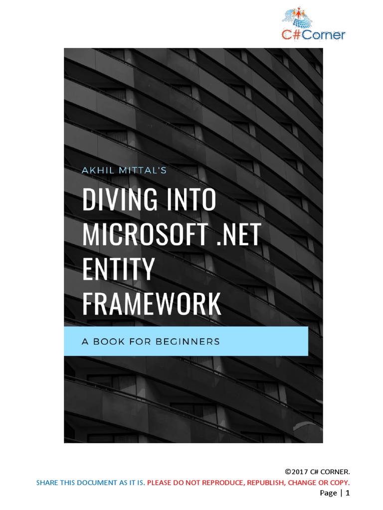 Diving Into Microsoft Net Entity Framework | PDF | Entity Framework | Databases