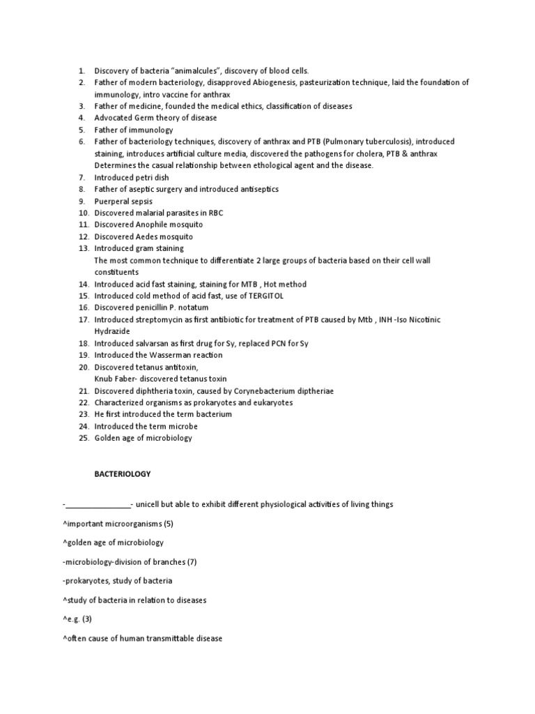 Bacteriology Questions 2 | PDF | Microscope | Bacteria
