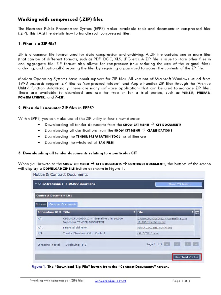 Working With Compressed (ZIP) Files PDF | PDF | Zip (File Format ...