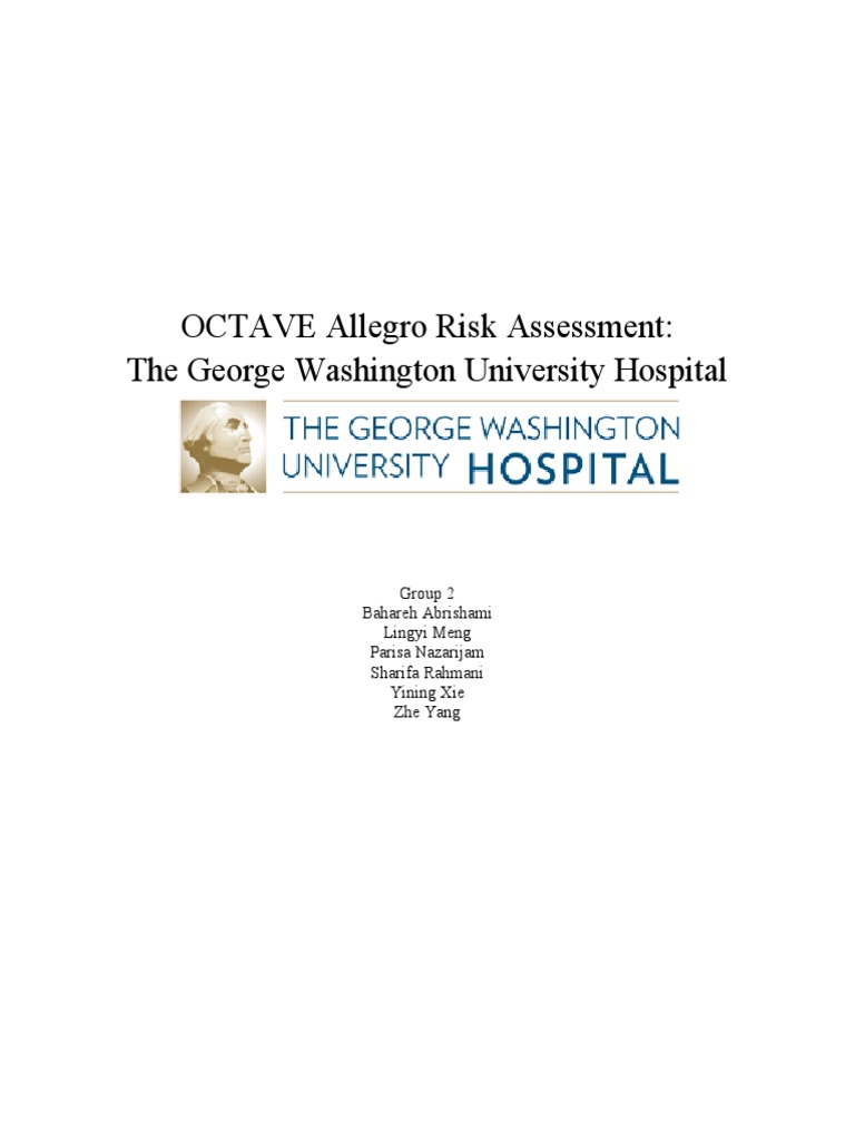 OCTAVE Allegro Risk Assessment | PDF | Medical Record | Computer Security