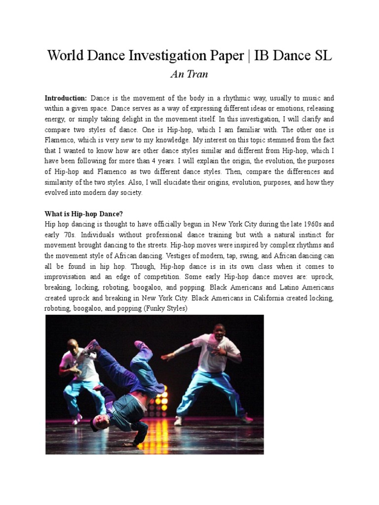 World Dance Investigation | PDF | Dances | Hip Hop Music