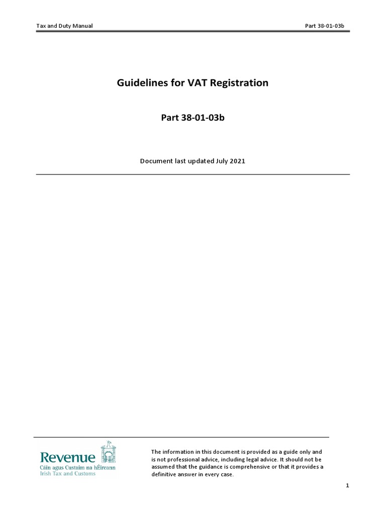 VAT Guidelines Registrations38!01!03b | PDF | Value Added Tax | Invoice