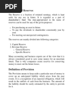 Free Reserves in Companies Act 2013 | PDF | Dividend | Money
