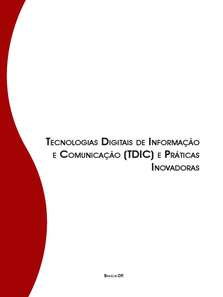 Tecnologias Digitais de Informacao e Comunicacao Tdic e Praticas ...