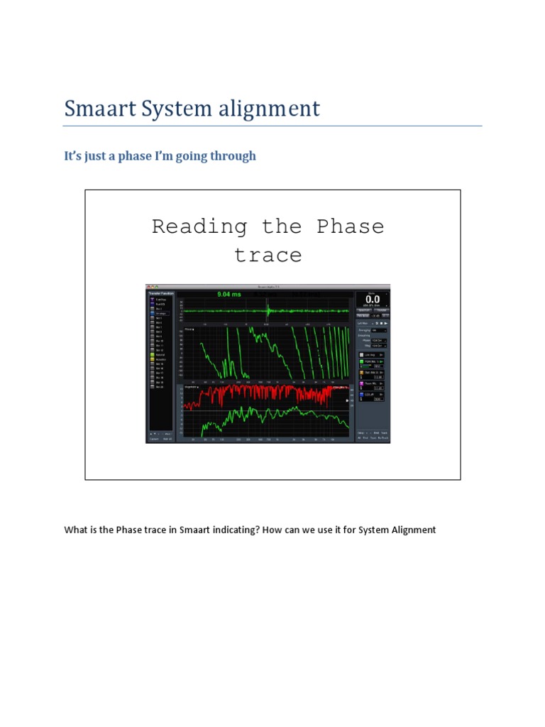 Phase Trace in Smaart | PDF | Phase (Waves) | Computer Science