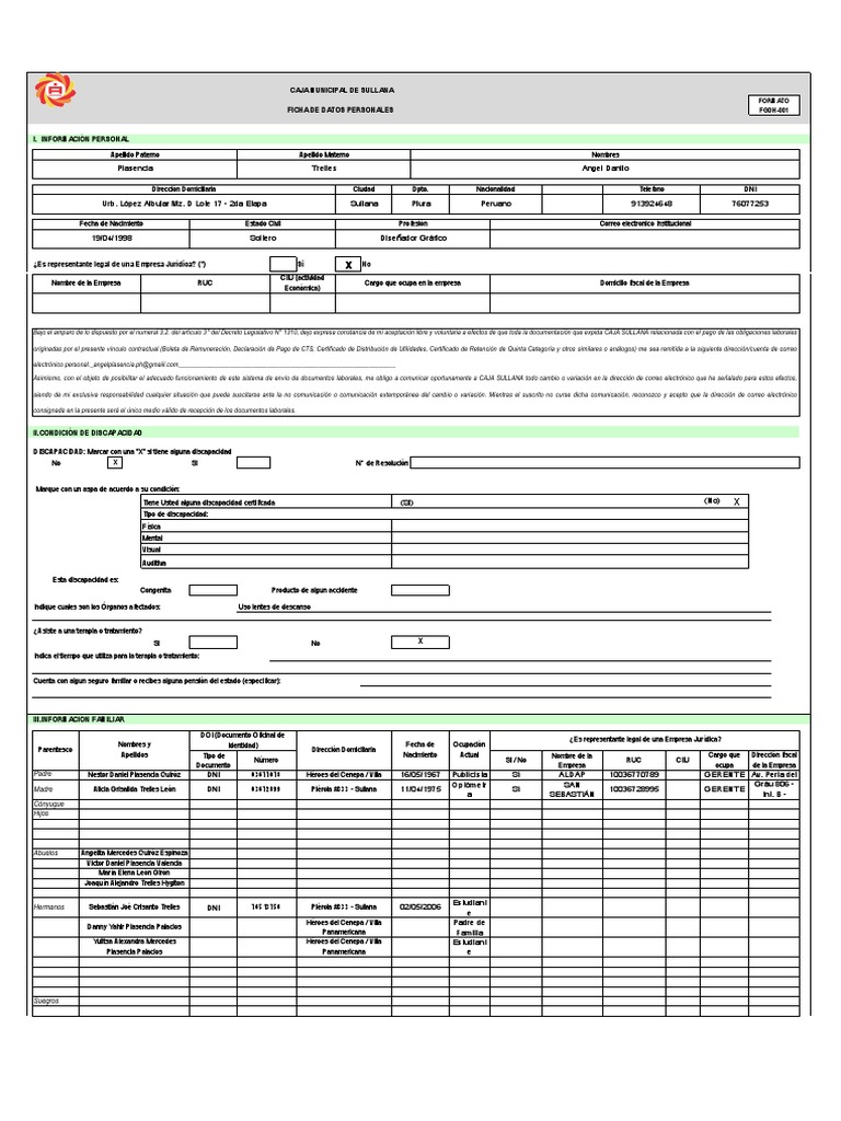 Formato FGDH-001 | PDF | Ley común