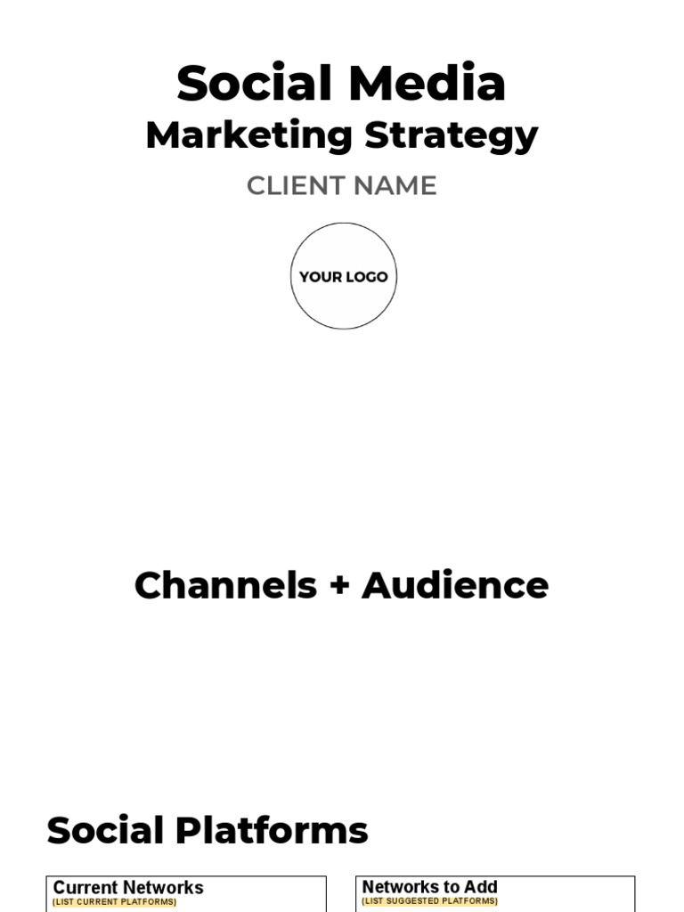 Social Media: Marketing Strategy | PDF | Popular Culture & Media ...