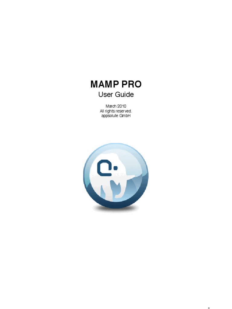 Mamp Pro Manual | PDF | Web Server | Internet & Web