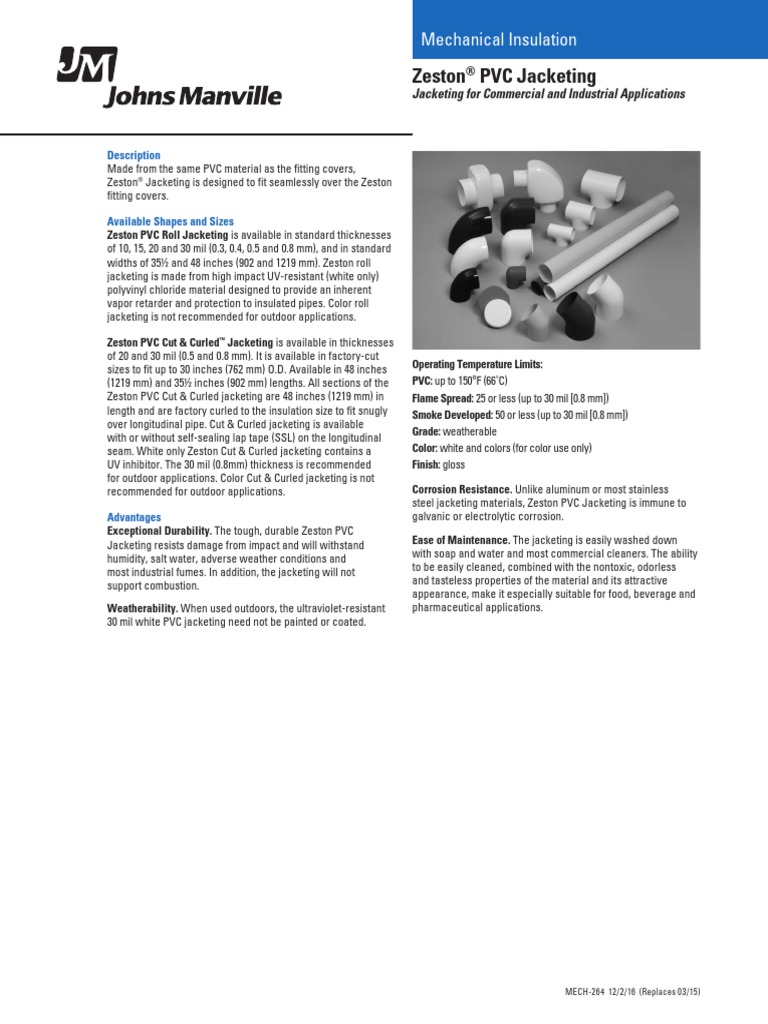 Zeston PVC Jacketing DS MECH-264 0315 HR | PDF | Polyvinyl Chloride ...
