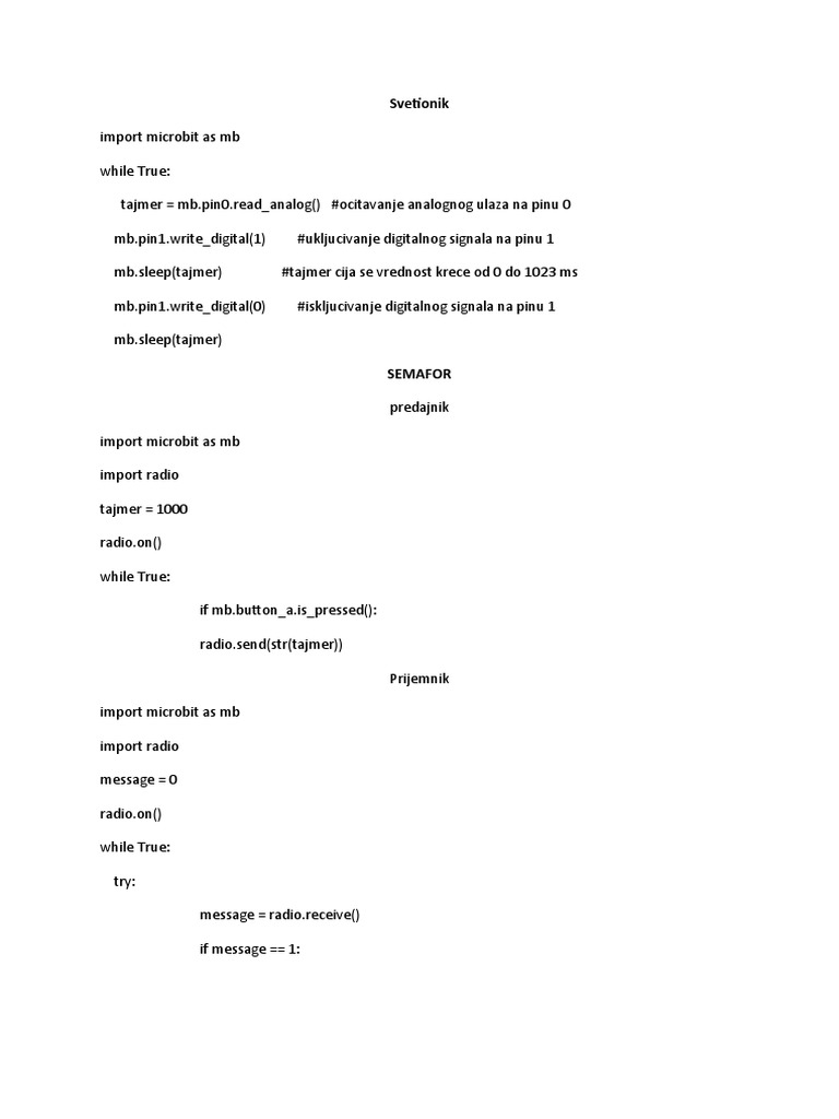 Zadaci Microbit | PDF