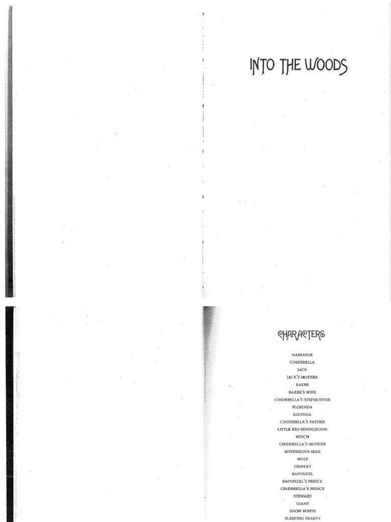 Fascinating Into The Woods Script Pdf Pictures