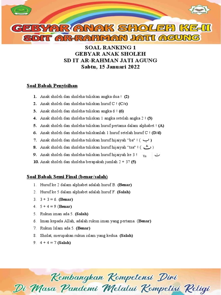 Soal Ranking 1 | PDF